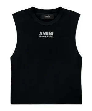 Amiri Logo Print Sleeveless Tank Top
