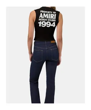 Amiri Logo Print Sleeveless Tank Top