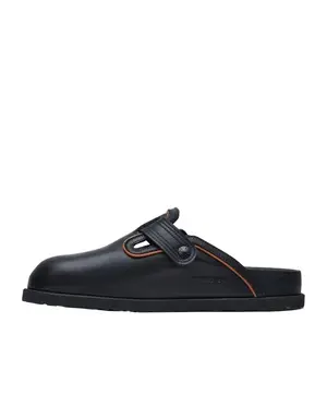 BIRKENSTOCK Buckle-fastening Leather Mules