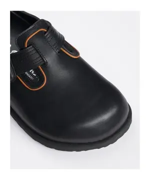 BIRKENSTOCK Buckle-fastening Leather Mules