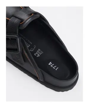 BIRKENSTOCK Buckle-fastening Leather Mules
