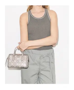 Tory Burch Logo Jacquard Mini Tote Bag