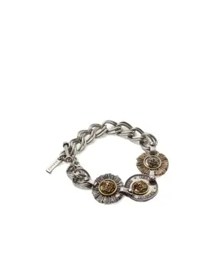 Versace Medusa Medallion Chain Bracelet - Silver Gold