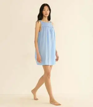 DÔEN Bea Dress Mini Length - Bluejay