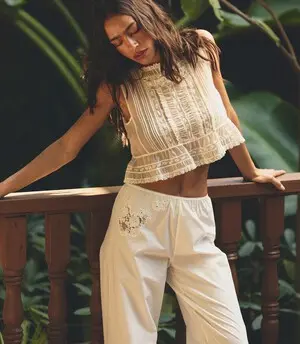DÔEN Elonie Sheer Silk Organza Top
