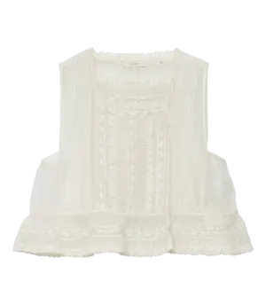 DÔEN Elonie Sheer Silk Organza Top
