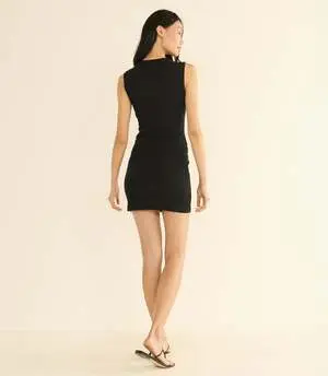 DÔEN Ema Organic Cotton Pointelle Mini Dress