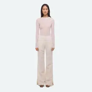 Helmut Lang Sheer Twisted Long-sleeve Top