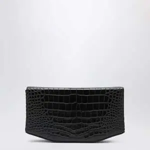 TOTEME Clip Croc-embossed Leather Shoulder Bag