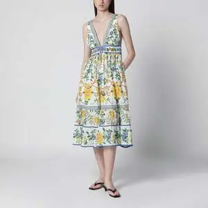 Farm Rio Emily Floral Tapestry Midi Dress