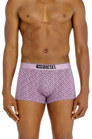 DIESEL® Three-pack Of Stretch Cotton Trunks With Monogram - Violet