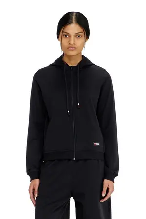 DIESEL® Zip-up Hoodie In Peached Cotton Blend
