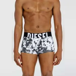 DIESEL® 3-pack Of Stretch Cotton Trunks With Print - Black