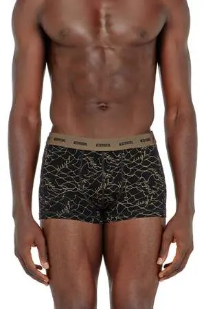 DIESEL® Three-pack Of Trunks With Graphic Motif Black