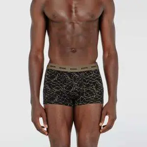 DIESEL® Three-pack Of Trunks With Graphic Motif Black