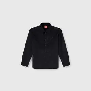DIESEL® Cotton-cupro Shirt With Embroidered Patch