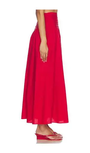 Peixoto Rowan Maxi Skirt - Red