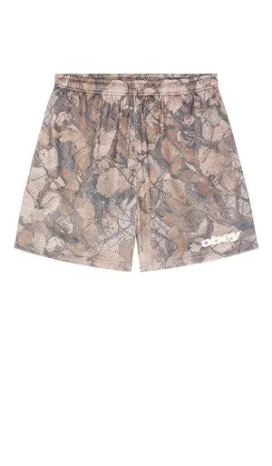 Obey Stanton Mesh Shorts With Drawstring Waistband