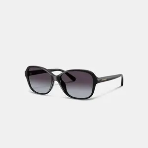 COACH OUTLET Coach Oversized Oval Sunglasses - Black