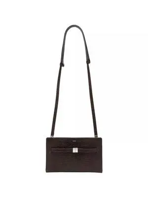 TOTEME Belted Lizard-effect Crossbody Bag