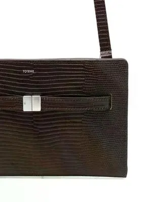 TOTEME Belted Lizard-effect Crossbody Bag