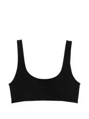 TOTEME U-neck Bikini Top - Black