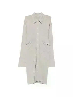 TOTEME Ruched Mini Dress In Pale Jersey