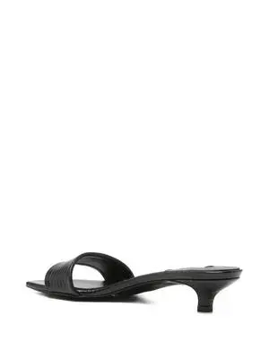TOTEME Lizard-embossed Bandeau Sandals
