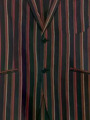 ROMEO GIGLI 1990s Striped Single-breasted Jacket
