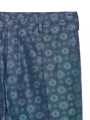 ROMEO GIGLI Jacquard Pattern Tailored Trousers