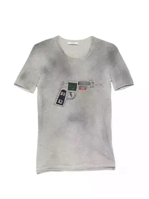 Prada 2000s Appliqué-detail T-shirt