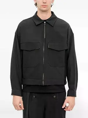 THE VIRIDI-ANNE Flap-pocket Bomber Jacket