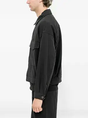 THE VIRIDI-ANNE Flap-pocket Bomber Jacket