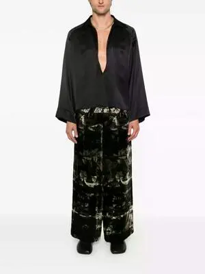 PIERRE-LOUIS MASCIA Kanada Dragon-print Trousers