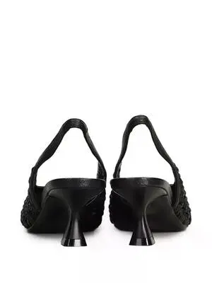 MARC ELLIS Woven Slingback Pumps