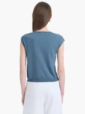 Altuzarra Rinaldi Jersey Top With Gold-tone Hardware