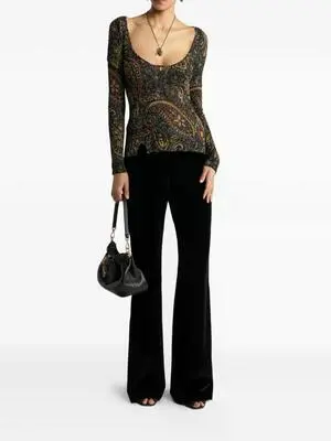 Etro Velvet Flared Trousers