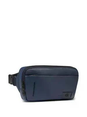 PIQUADRO Leather Belt Bag - Blue