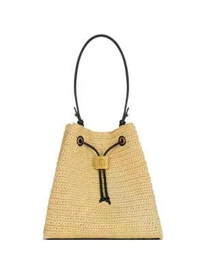 Balmain Pulse Crochet And Leather Backpack