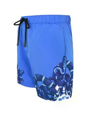 COUNTY OF MILAN Snake-print Drawstring Shorts