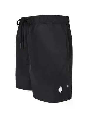 COUNTY OF MILAN Logo Embroidered Drawstring Shorts - Black