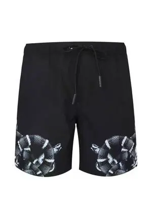 COUNTY OF MILAN Snake-print Drawstring Shorts