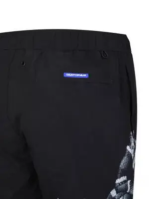 COUNTY OF MILAN Snake-print Drawstring Shorts