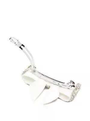 SELF-PORTRAIT Crystal Embellished Bow Hair Clip