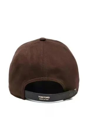 TOM FORD Embroidered Logo Baseball Cap - Brown