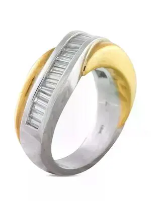 LB EXCLUSIVE Diamond Two-tone Ring - Silver