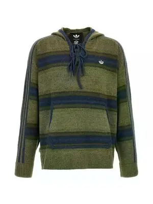 Adidas Baja Cloud Striped Hoodie