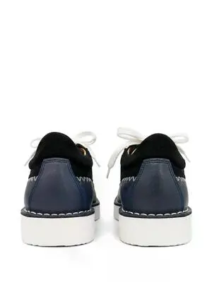 FRACAP Contrast Stitch Lace-up Boots