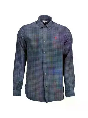 U.s. Polo Assn. Gingham-check Shirt - Blue