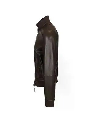 AL DUCA D’AOSTA 1902 Reversible Leather Bomber Jacket